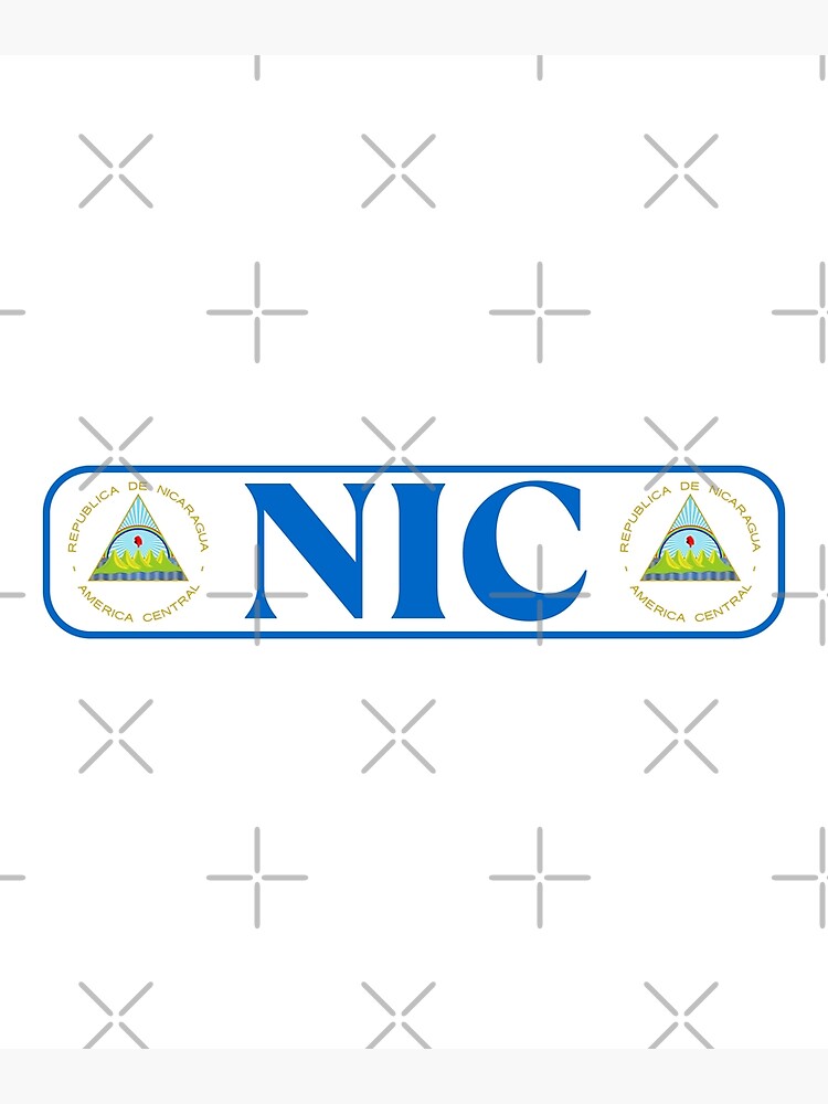 "NIC 3 Letter Code Nicaragua" Poster by FedSherDesign | Redbubble