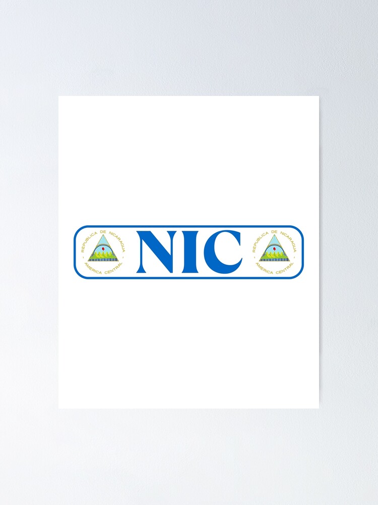"NIC 3 Letter Code Nicaragua" Poster by FedSherDesign | Redbubble