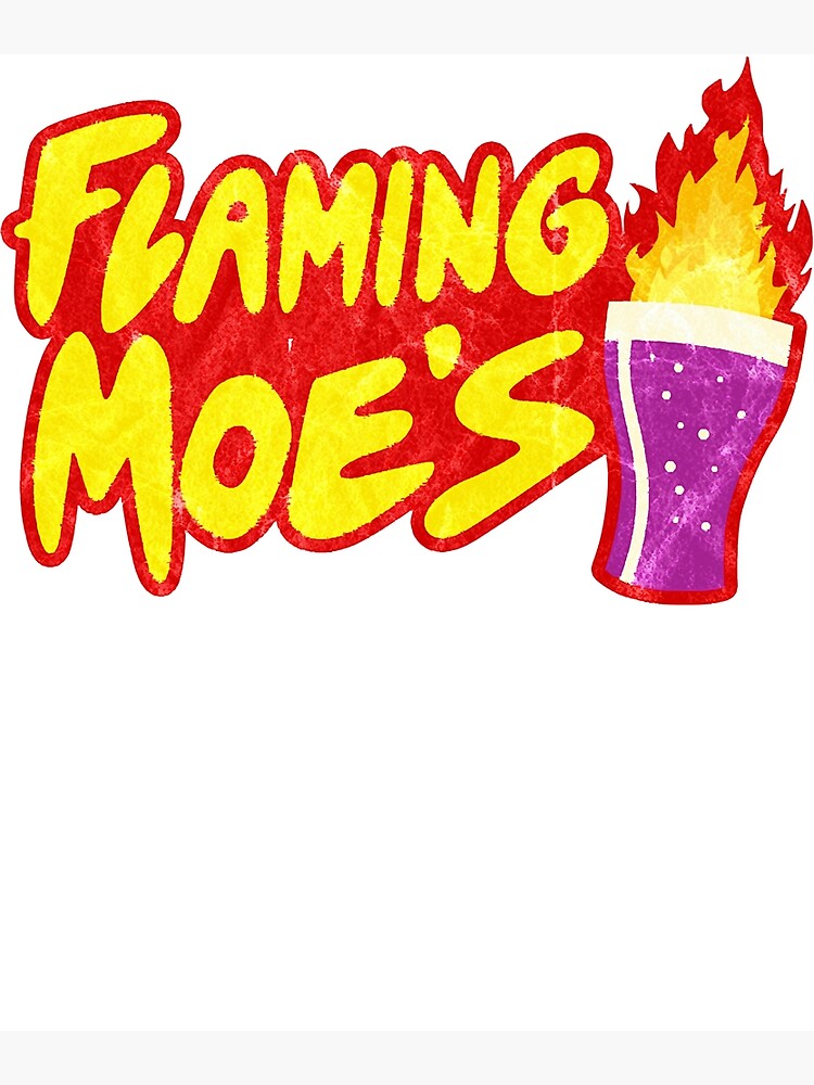 "Flaming Moes Logo" Art Print for Sale by MatthewOlson1 | Redbubble