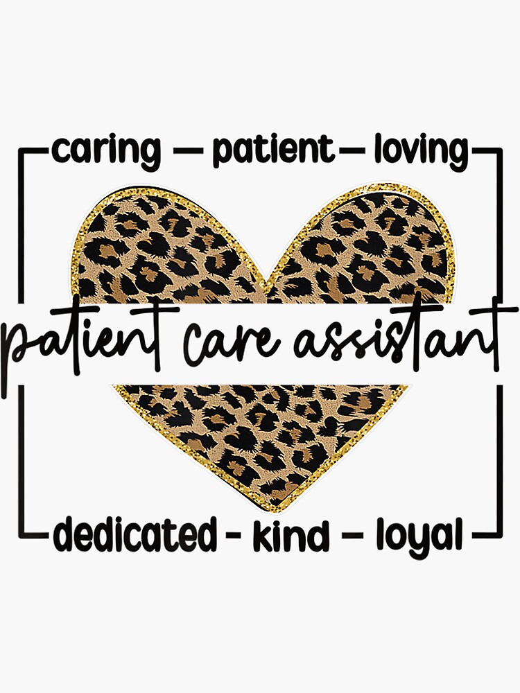 "Best PCA Patient Care Assistant PCA Nurse T-Shirt" Sticker for Sale by ...