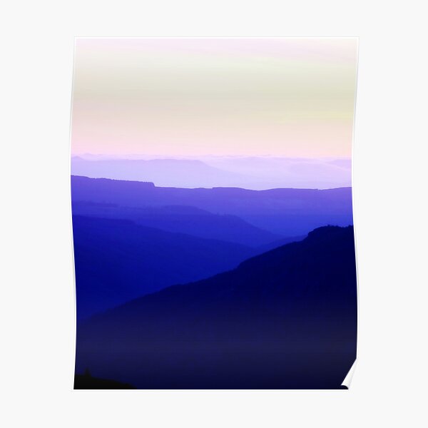 Foggy Hills Poster For Sale By Abhiradh06 Redbubble