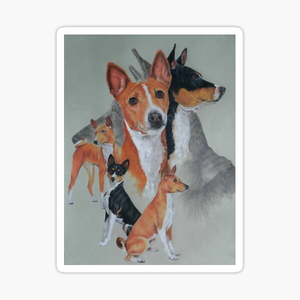 "Basenji Hound Revamp " Sticker by ThomasHarp7131 | Redbubble