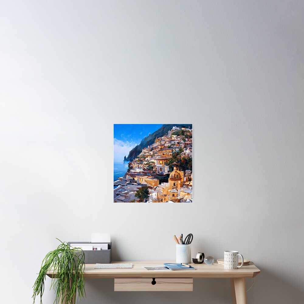"Panoramas of Italy, Positano" Poster for Sale by ErianAndre | Redbubble