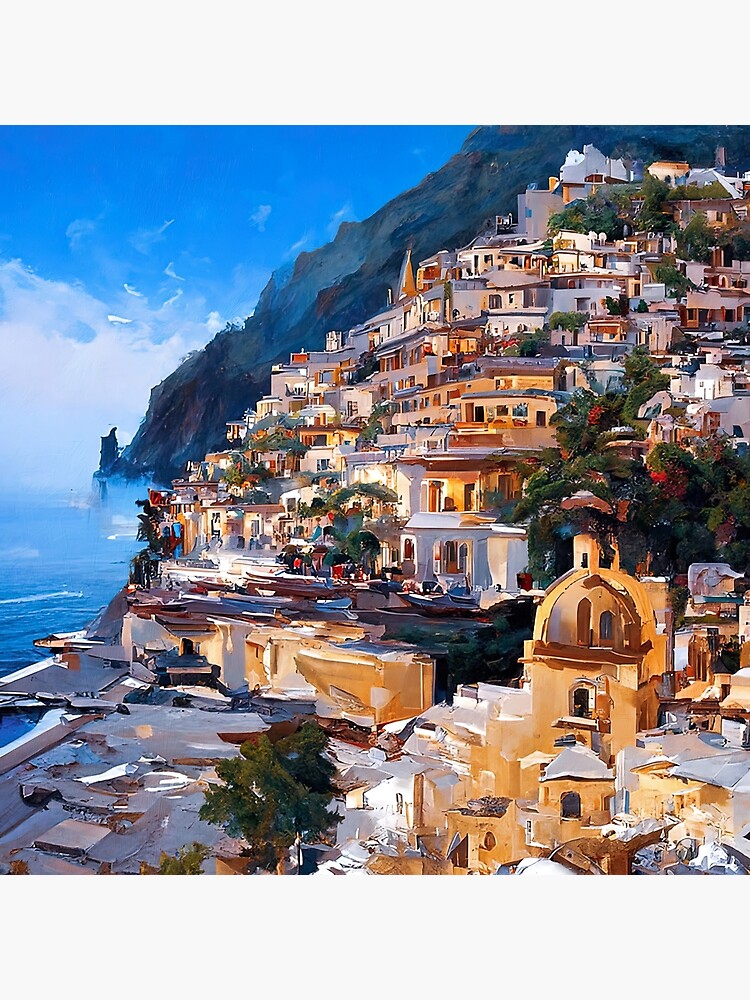 "Panoramas of Italy, Positano" Poster for Sale by ErianAndre | Redbubble