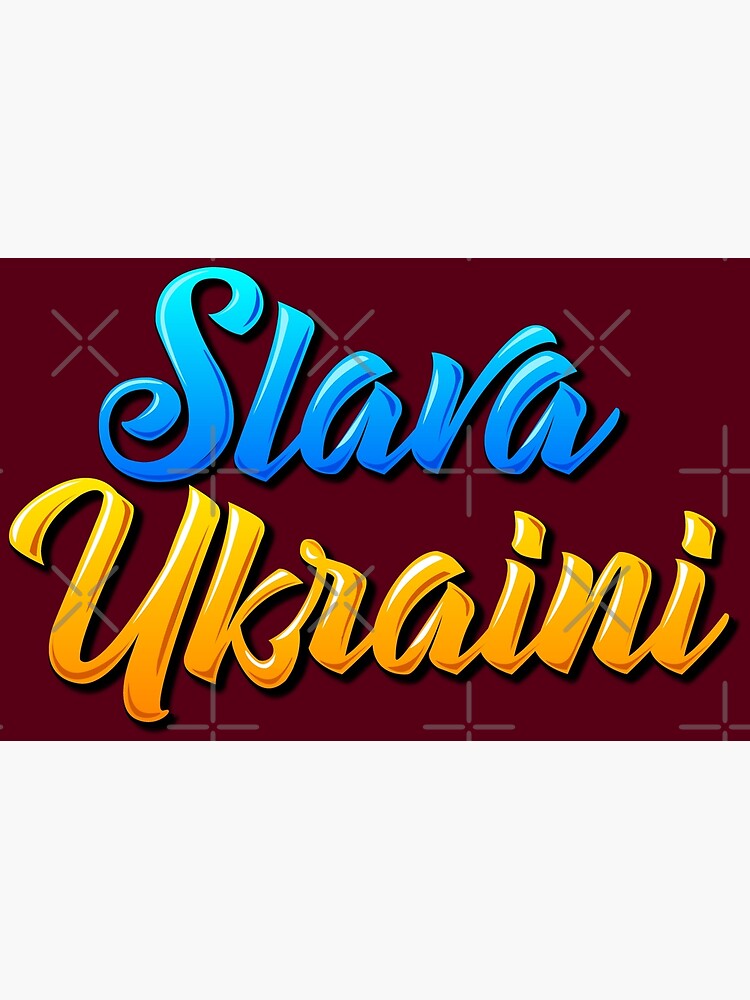 "Slava ukraini ukrainian street art" Photographic Print for Sale by ...