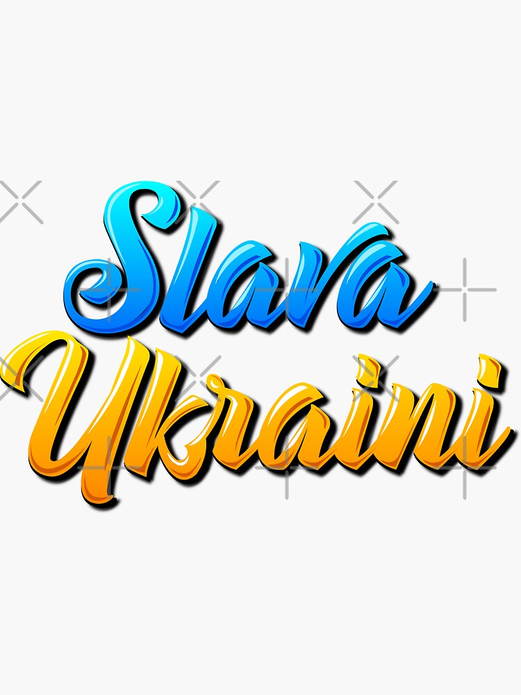 "Slava ukraini ukrainian street art" Sticker for Sale by TTshopart ...
