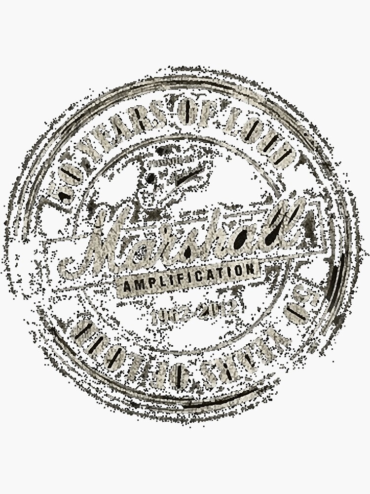 "Marshall Amplification 50 Years Of Loud Distressed" Sticker by ...