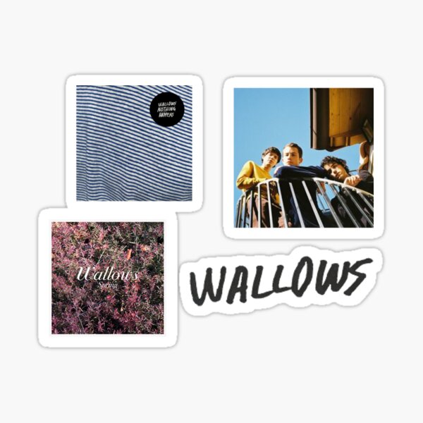 "Wallows Set Sticker" Sticker for Sale by alorymg | Redbubble