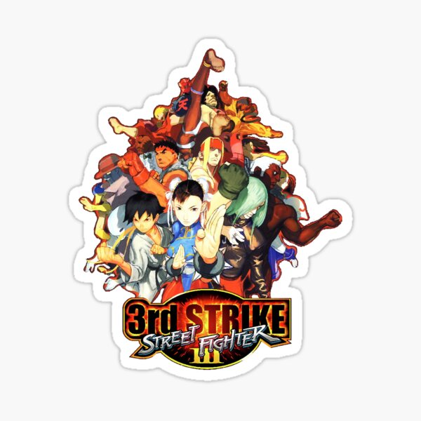 "SF 3rd Strike" Sticker by CynthiaDevore | Redbubble