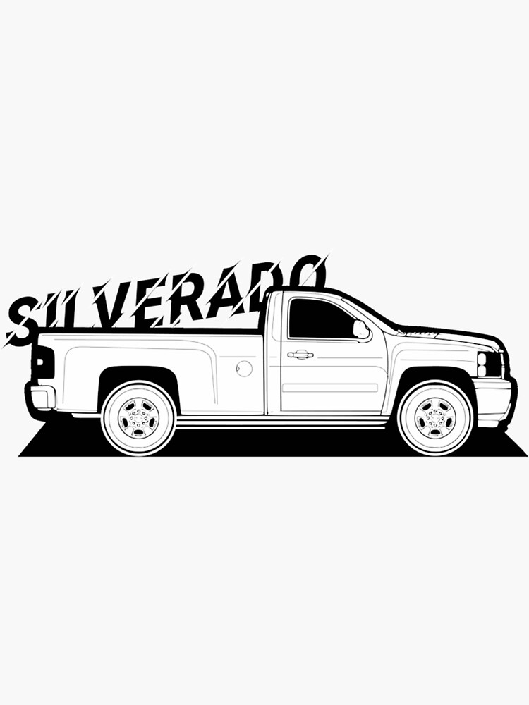 Adesivi Chevy Silverado Chevrolet Decal Silverado Truck Laptop SS