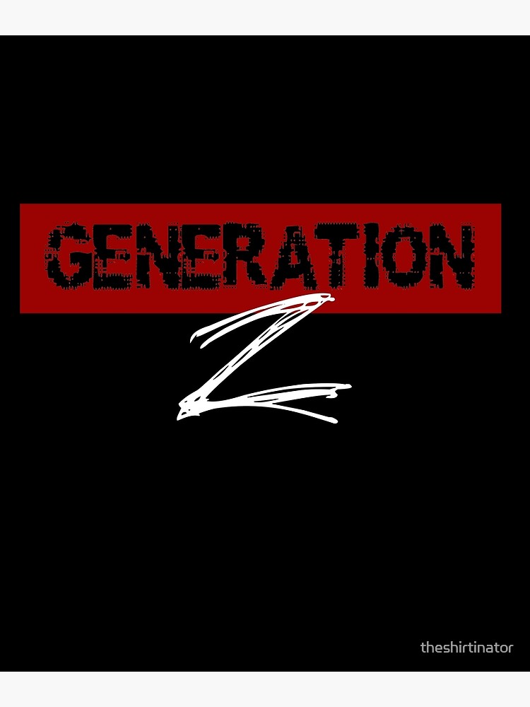 Lámina artística «Gen Z Generación Z Zoomer Alpha Generación» de ...