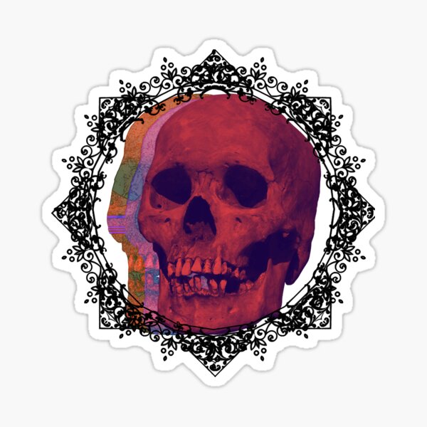 "Vhs Skull " Sticker for Sale by KathiMccarter | Redbubble