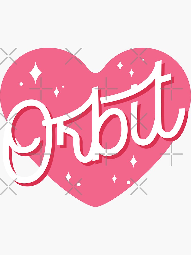 "LOONA orbit fandom typography" Sticker for Sale by Morcawork | Redbubble