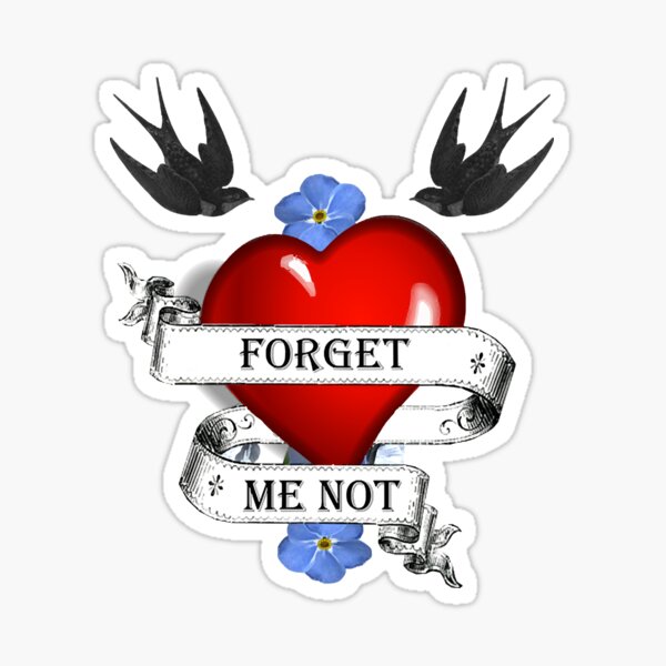 "Forget Me Not " Sticker by TraceyLe5836 | Redbubble