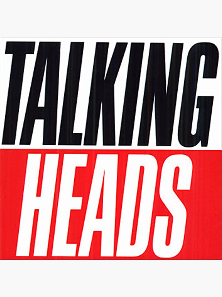 "Talking Heads" Sticker for Sale by YohannVassiliou | Redbubble
