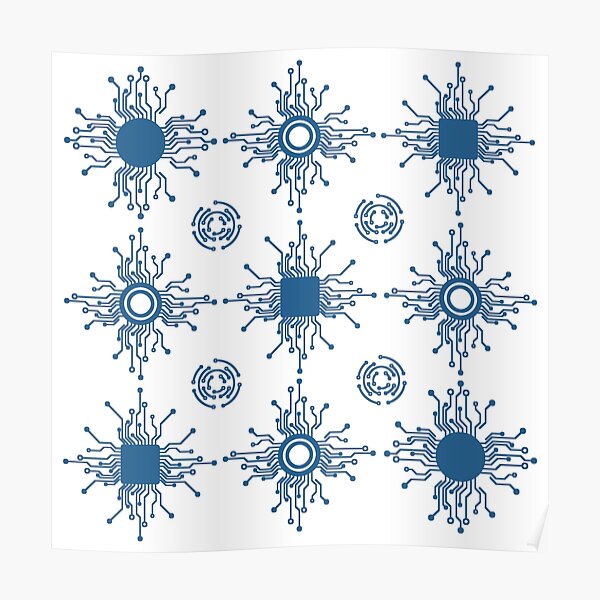 "IC, PCB, Electronic components symbols " Poster for Sale by ...