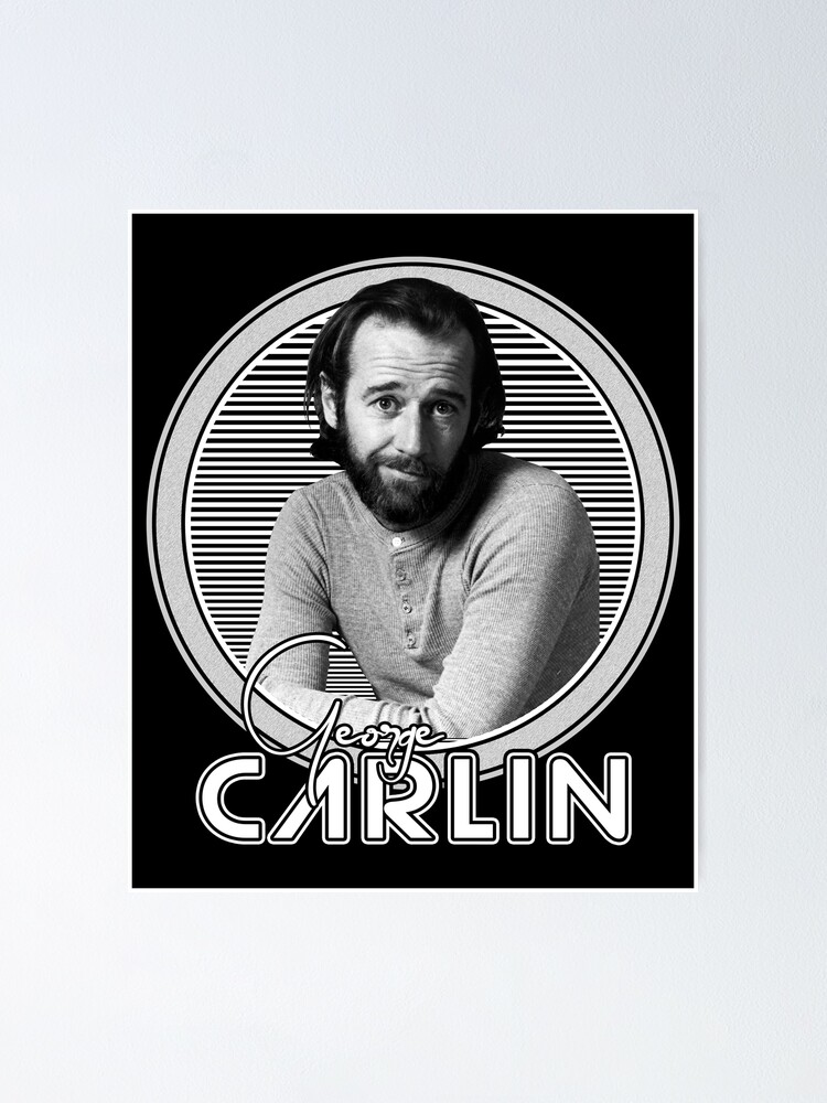 "George Carlin Vintage Aesthetic Fan Art Tribute" Poster for Sale by ...
