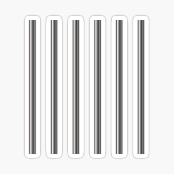 "Prison Bars Sticker" Sticker for Sale by rikazr6sr1 | Redbubble