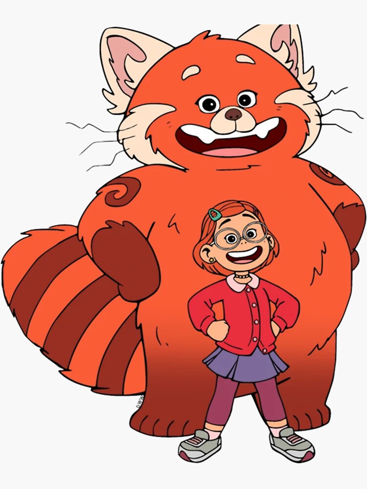 "Turning Red " Sticker by travisjonathan | Redbubble