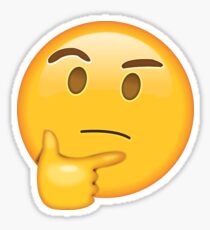 Cara Pensando: Pegatinas | Redbubble