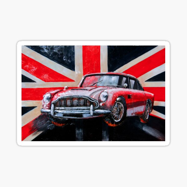 "Aston Martin DB5 Union Jack" Sticker by AndyEvansPhotos | Redbubble