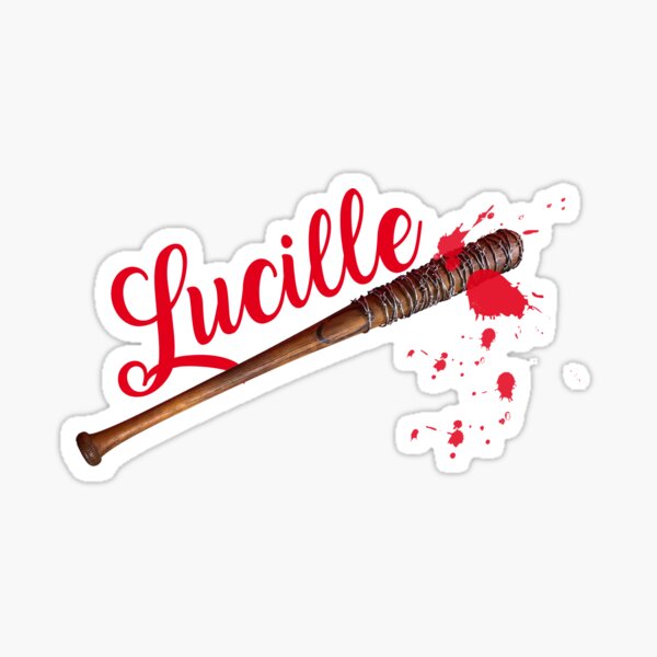 Lucille Baseball Bat Stickers | Redbubble