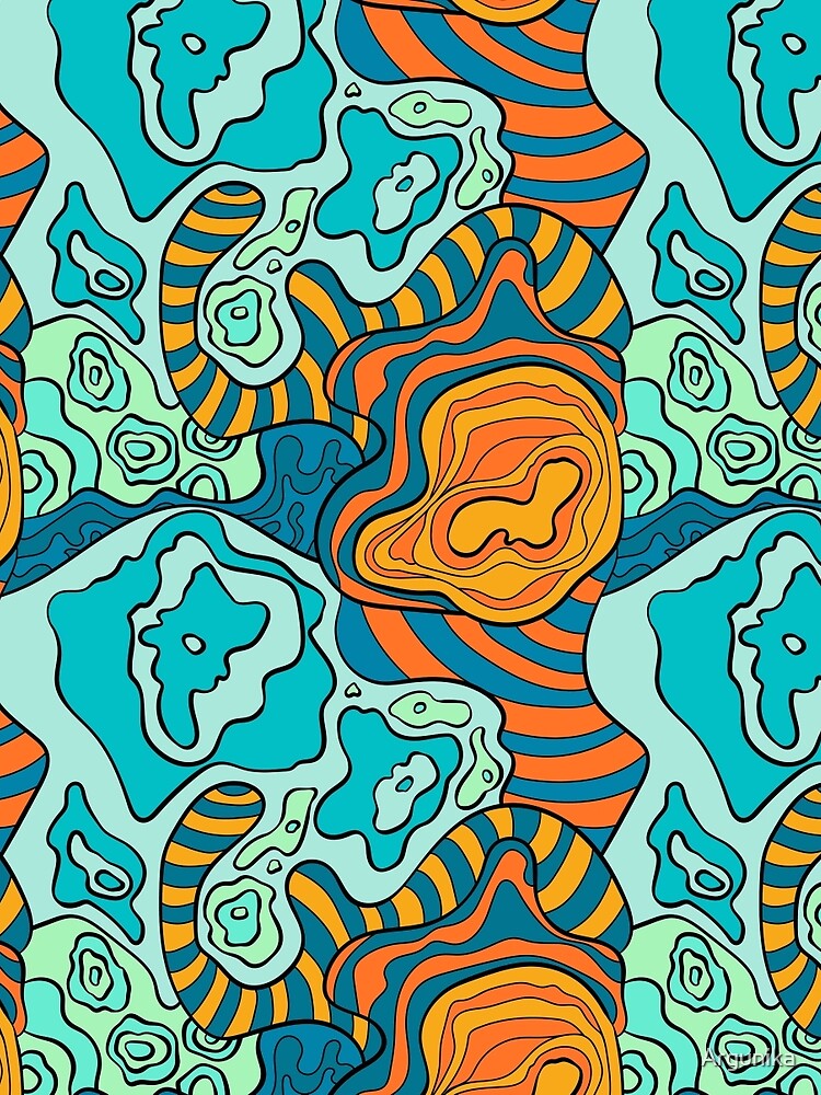 "psychedelic pattern" T-shirt for Sale by Argunika | Redbubble ...