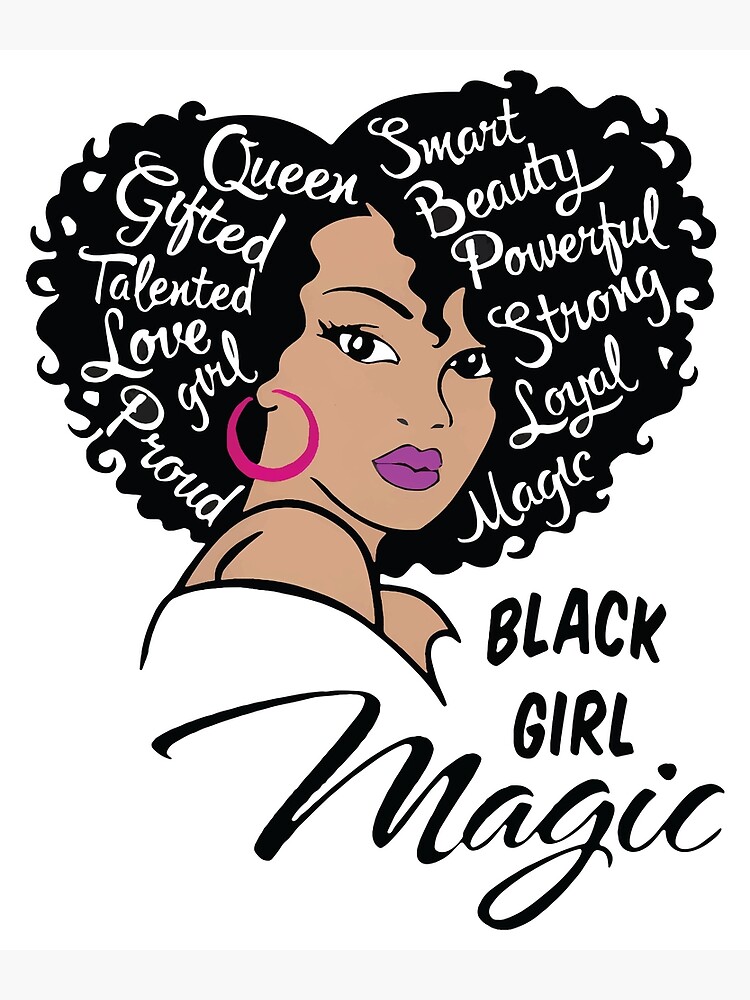 "Afro Black Girl Magic" Poster for Sale by RobeLan | Redbubble