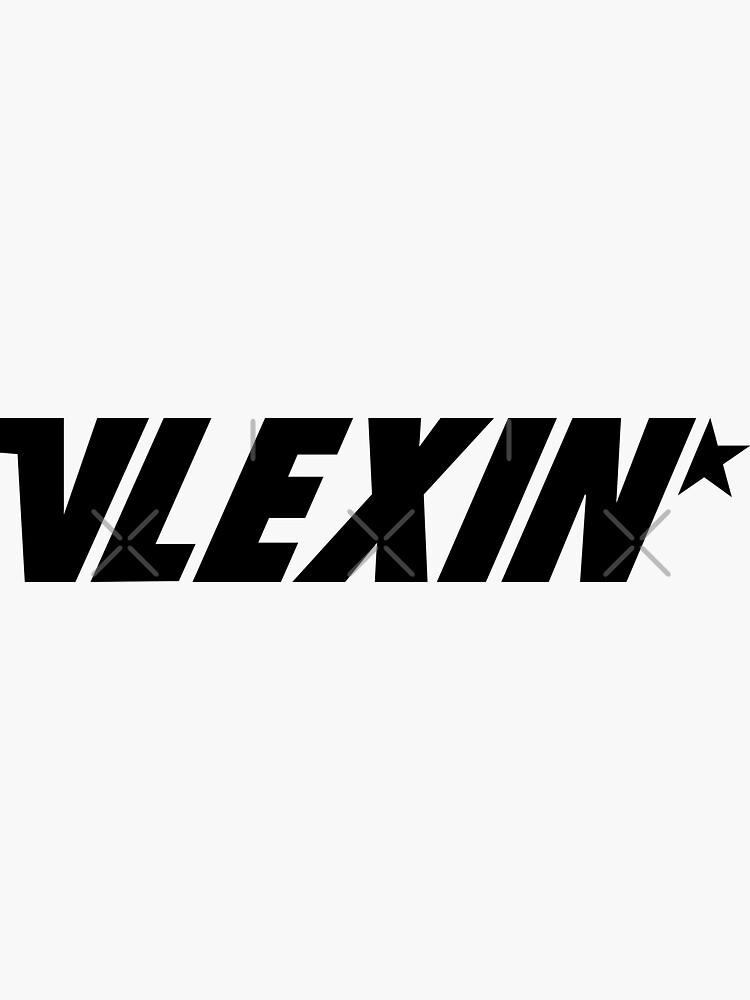 "Vlexin Merch Vlexin Black Logo" Sticker by SulaRiam | Redbubble