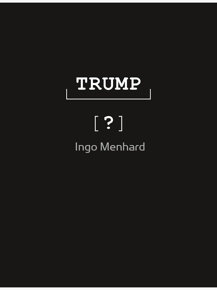 "Trump - typography meets ascii art transparent" Art Print by ...