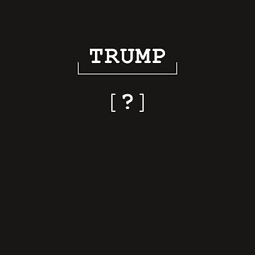 "Trump - typography meets ascii art transparent" Sticker for Sale by ...