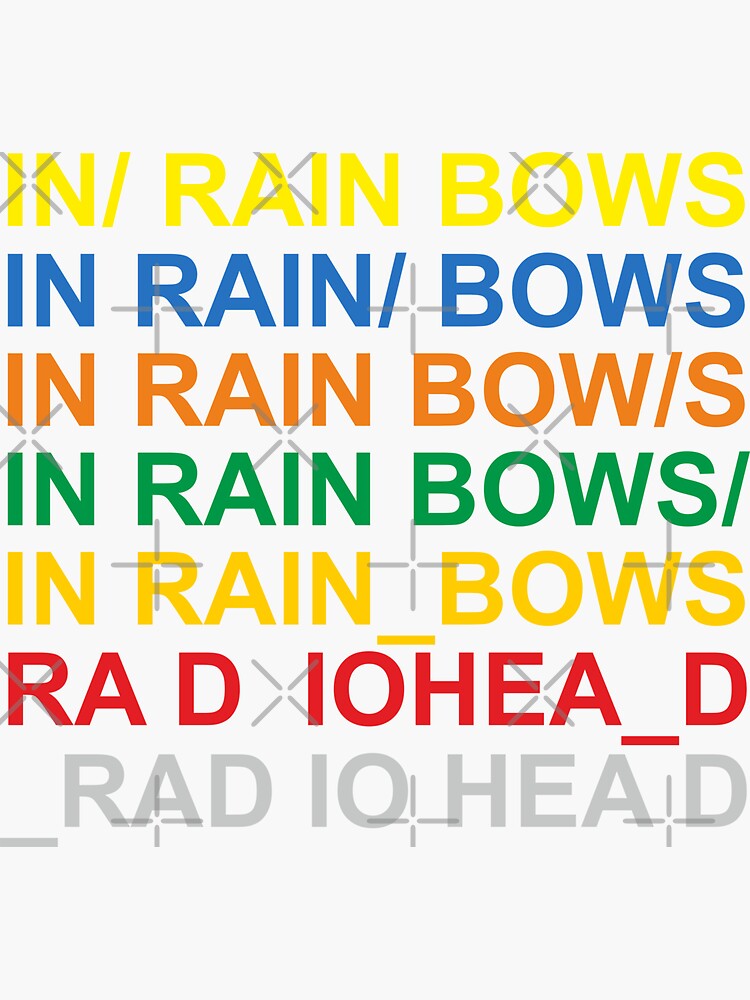 Pegatina «El mejor logotipo de palabras del arco iris.» de normanabls ...