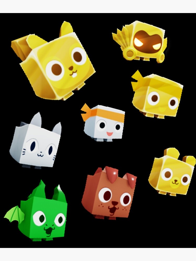 "pet simulator characters " Poster for Sale by BakkerCarol06 | Redbubble