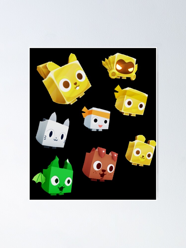 "pet simulator characters " Poster for Sale by BakkerCarol06 | Redbubble