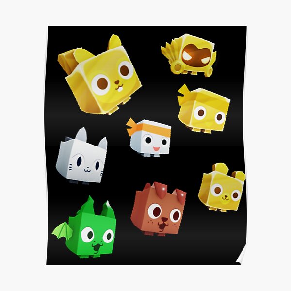 "pet simulator characters " Poster for Sale by BakkerCarol06 | Redbubble