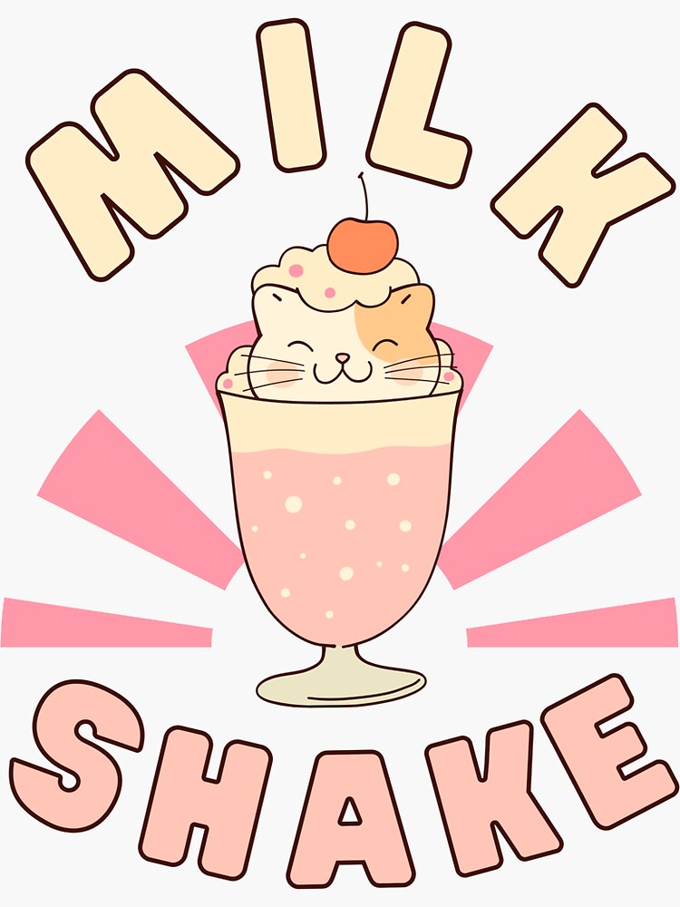 "Milk Shake Cat / Cute Cat with Milkshake / Sweet Tooth / PoCats ...