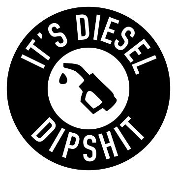 "Diesel fuel warning" Sticker for Sale by Bunchable | Redbubble
