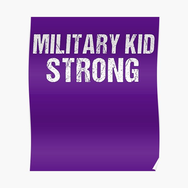 "Purple Up For Military Kids Month of The Military Child" Poster by ...