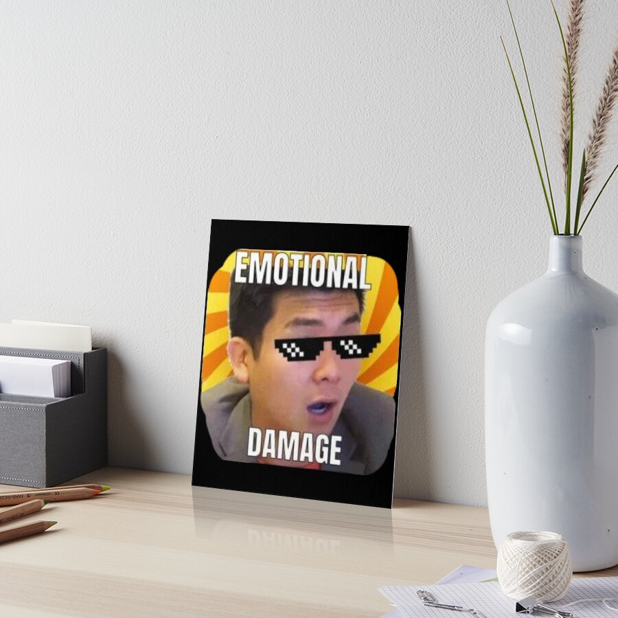 "Emotional Damage Steven He Meme" Art Board Print by ThunderBizz ...