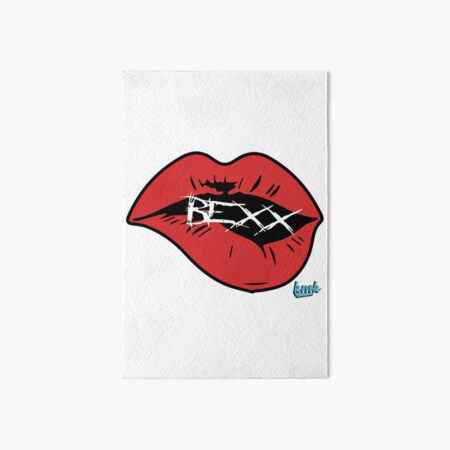 "Kallmekris Merch Kallmekris Bexx Red Lips" Art Board Print for Sale by ...