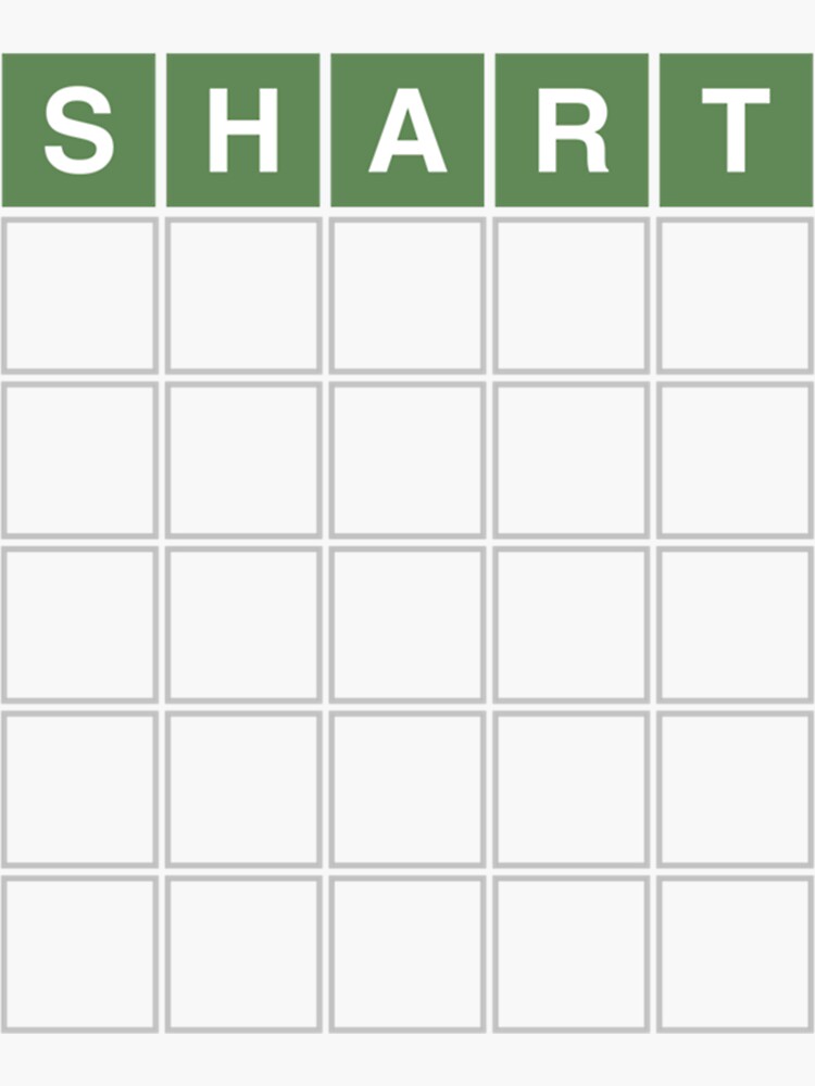 "Wordle " Sticker by Tyshawndav | Redbubble