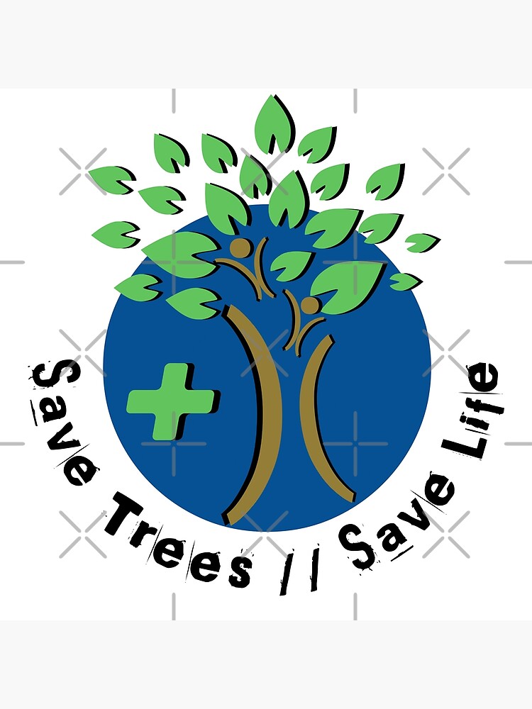 "Save trees, save life" Poster for Sale by Smriti-artwork | Redbubble
