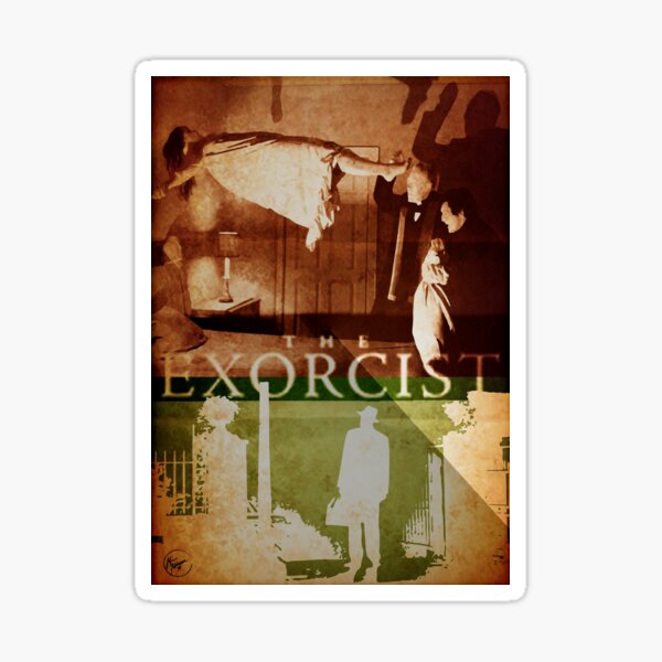 "Vintage modern The Exorcist" Sticker for Sale by Juliasmamma | Redbubble