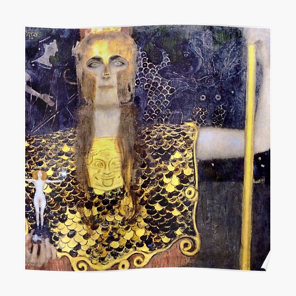 "Gustav Klimt Pallas Athena (1898) Greek Mythology Antique Painting ...