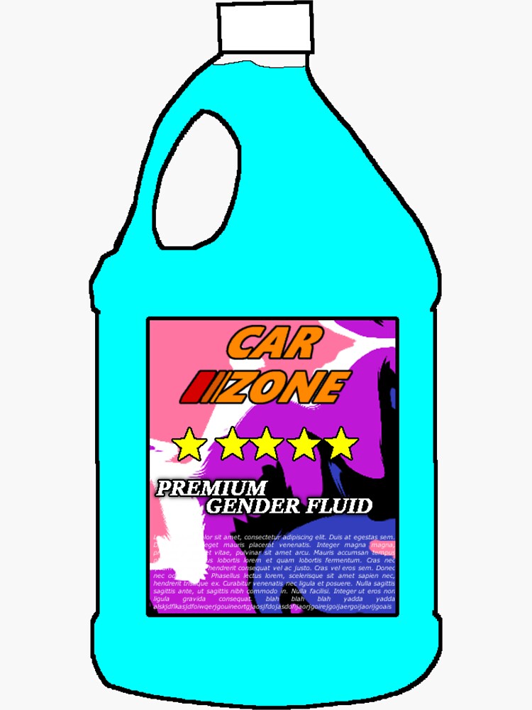 "premium gender fluid" Sticker by possum-art | Redbubble