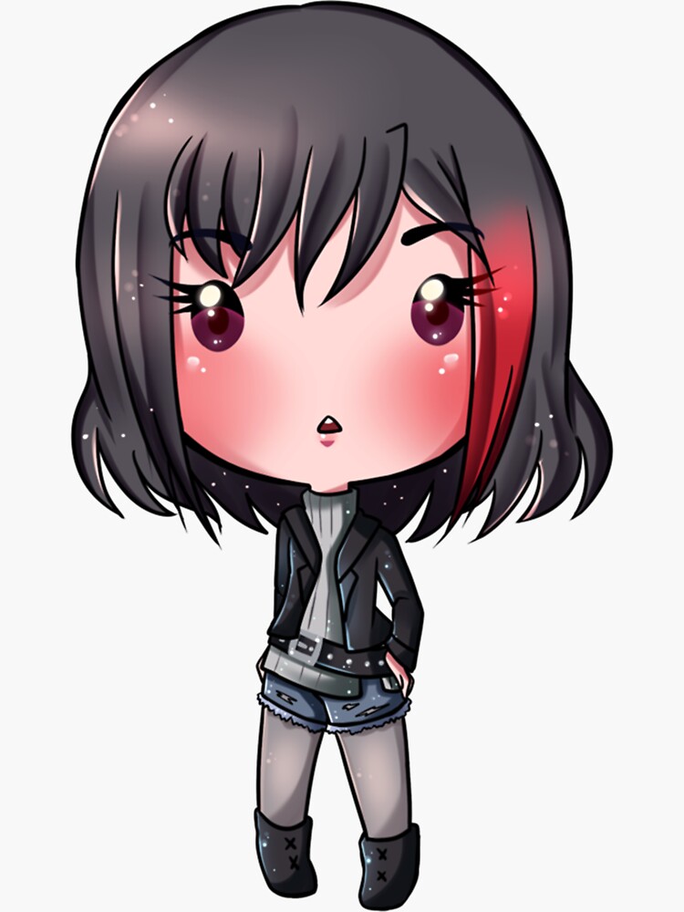 "Chibi Ran Mitake Classic ." Sticker by pennigrqcheu | Redbubble