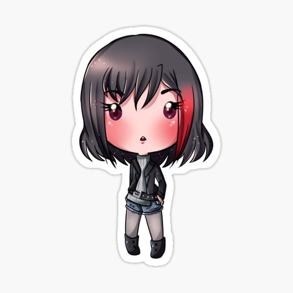 "Chibi Ran Mitake Classic ." Sticker by pennigrqcheu | Redbubble