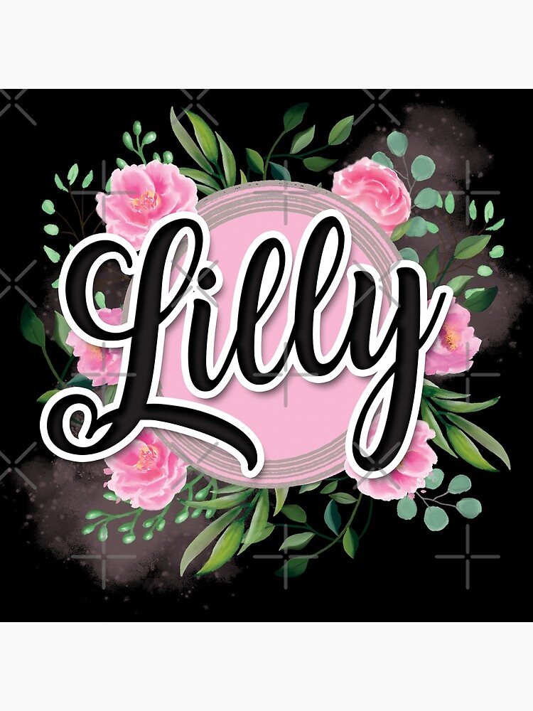 "Lilly name " Poster for Sale by badinboow | Redbubble