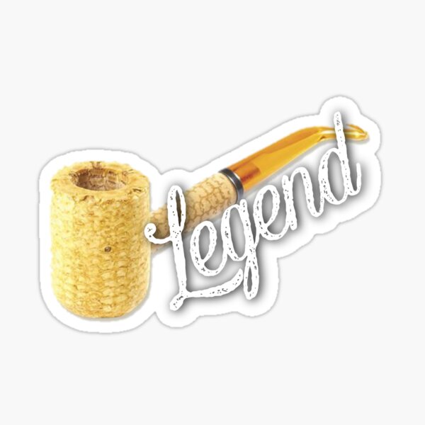 "Legend Corn Cob" Sticker by TheRealHuckFinn | Redbubble
