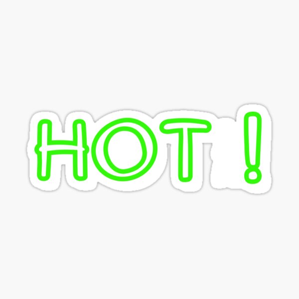 "Hot" Sticker for Sale by catoo666 | Redbubble
